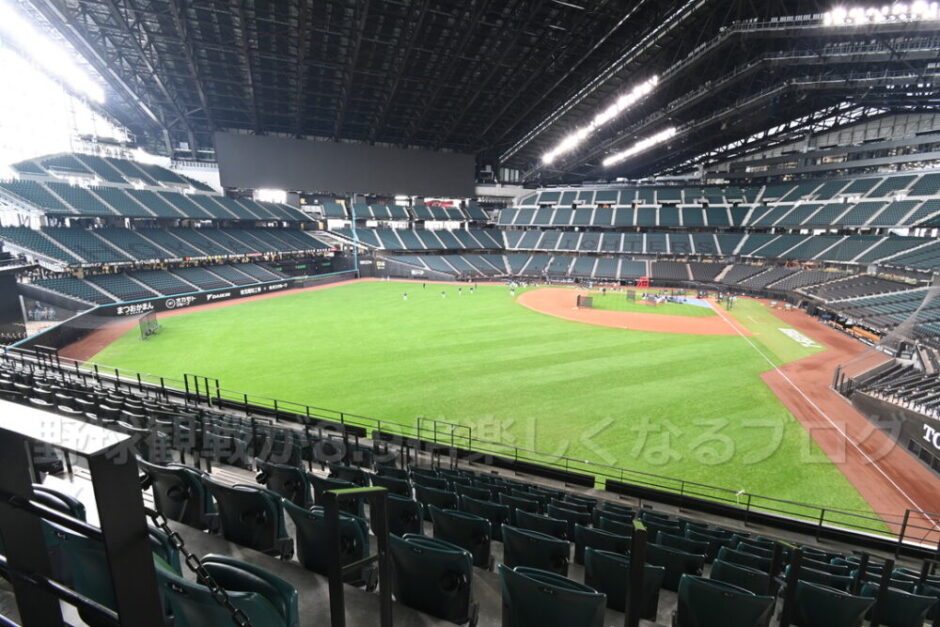 【写真付】エスコンフィールド北海道 各階・各座席からの見え方は？ 各視点からの写真で紹介！ | 野球観戦が8.9倍面白くなるブログ